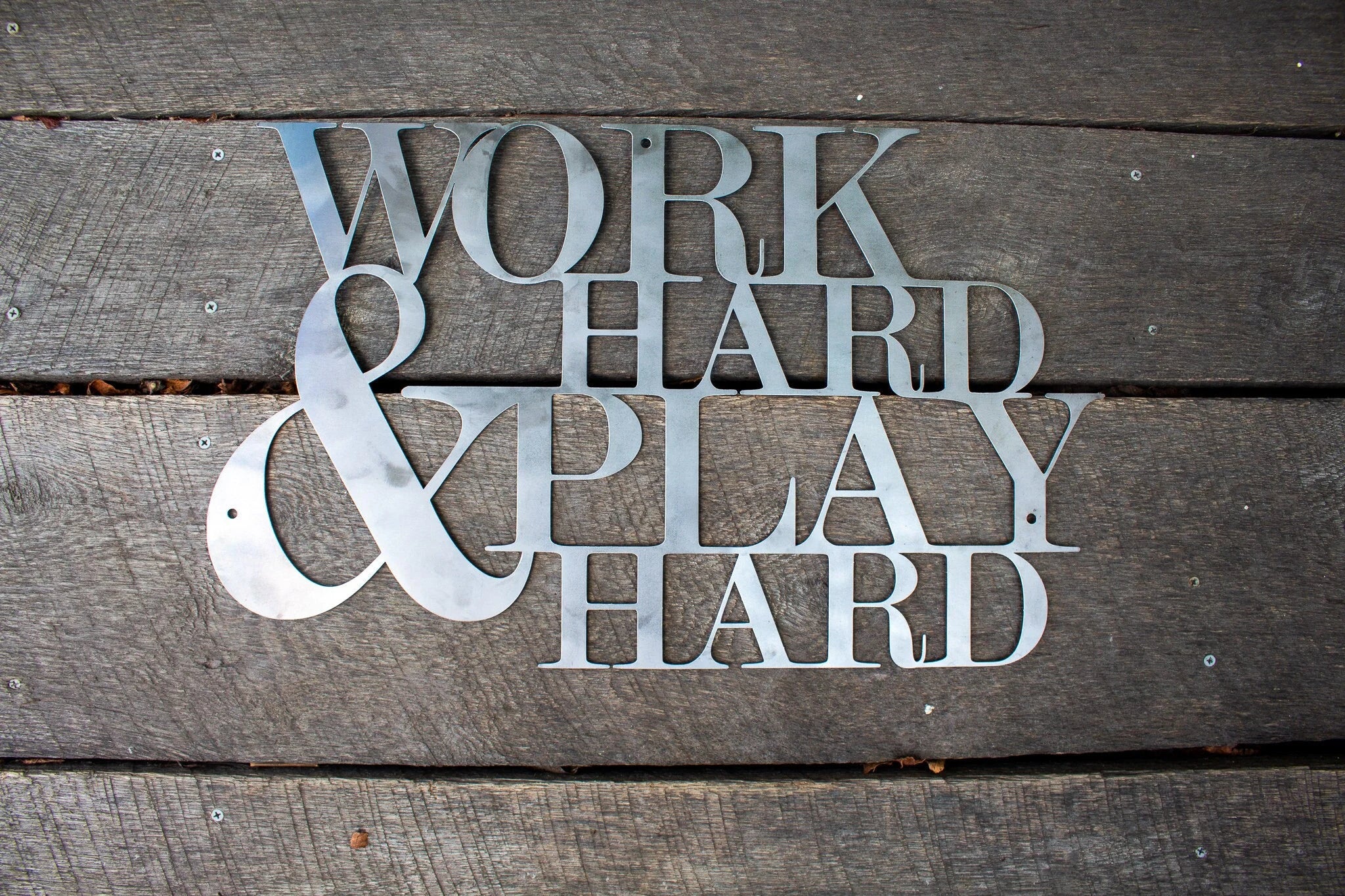 Work Hard & Play Hard - Gym Signs – Maker Table