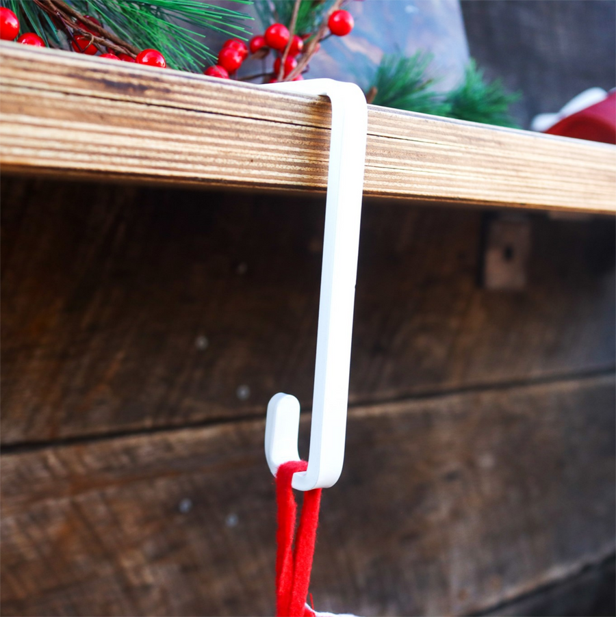 Long Metal Stocking Hanger - Heavy Duty Stocking Holder - Stocking Hol ...