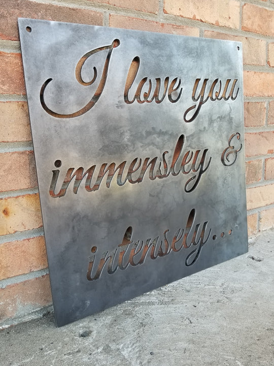 Personal Quote Sign - Personalized Metal Signs, Cursive Metal Sign ...