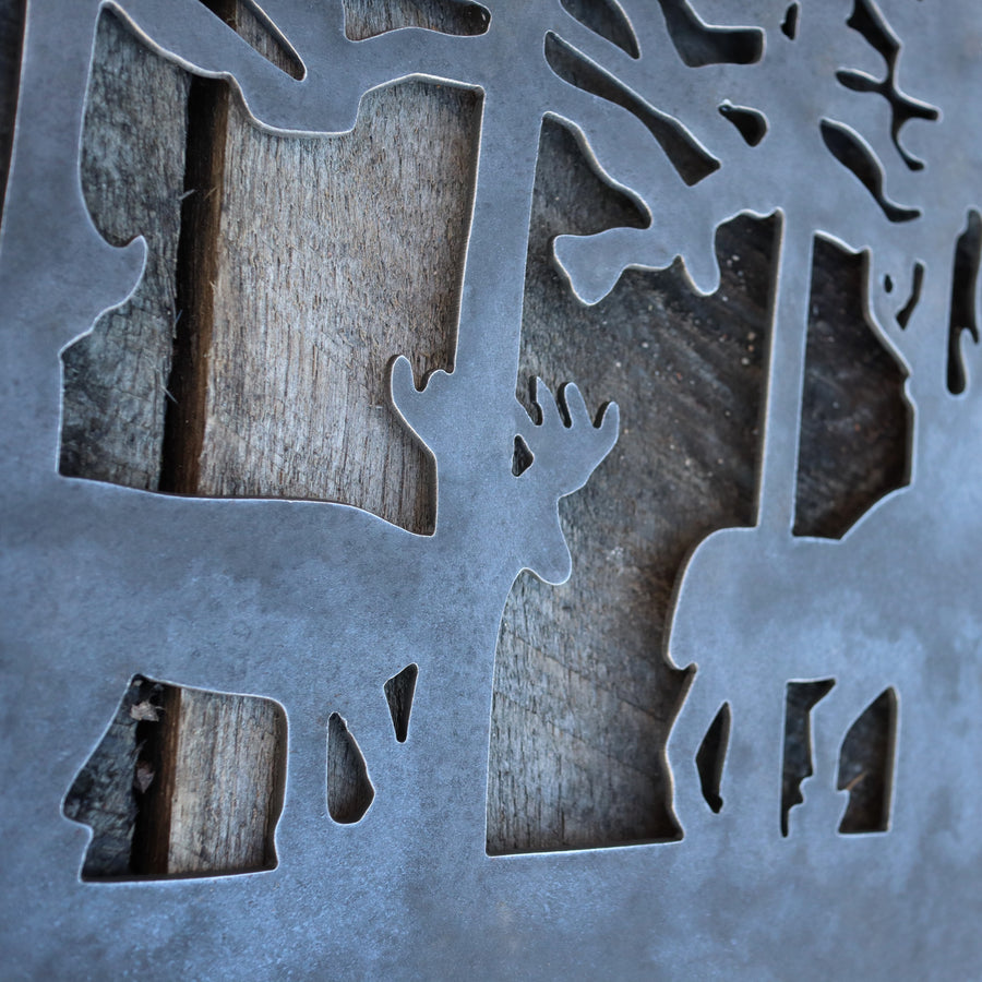 Personalized Modern Rustic Forest Metal Sign - Pawpaw's Place - Woods ...