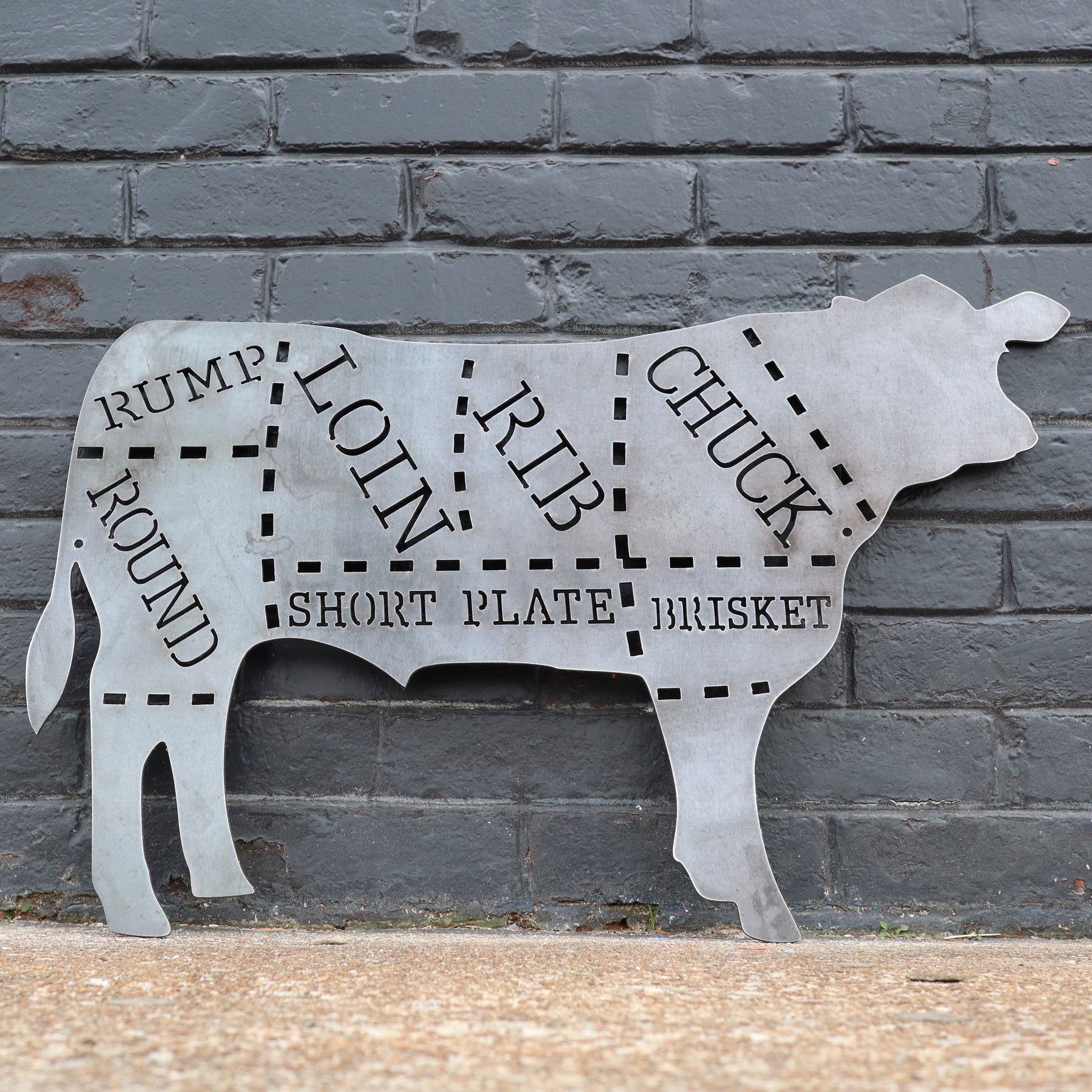 Beef Cuts Sign - Kitchen, Butcher Shop, Cow Metal Sign, Beef Art, Bee ...