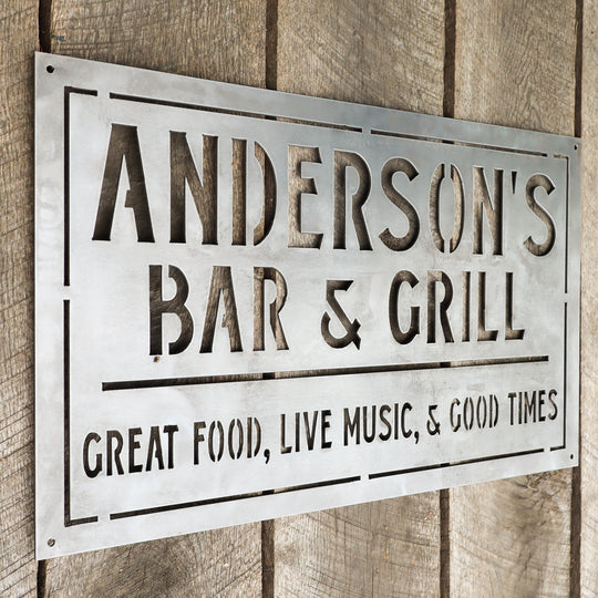 American-Made Personalized Metal Signs & Custom Metal Signs – Maker Table