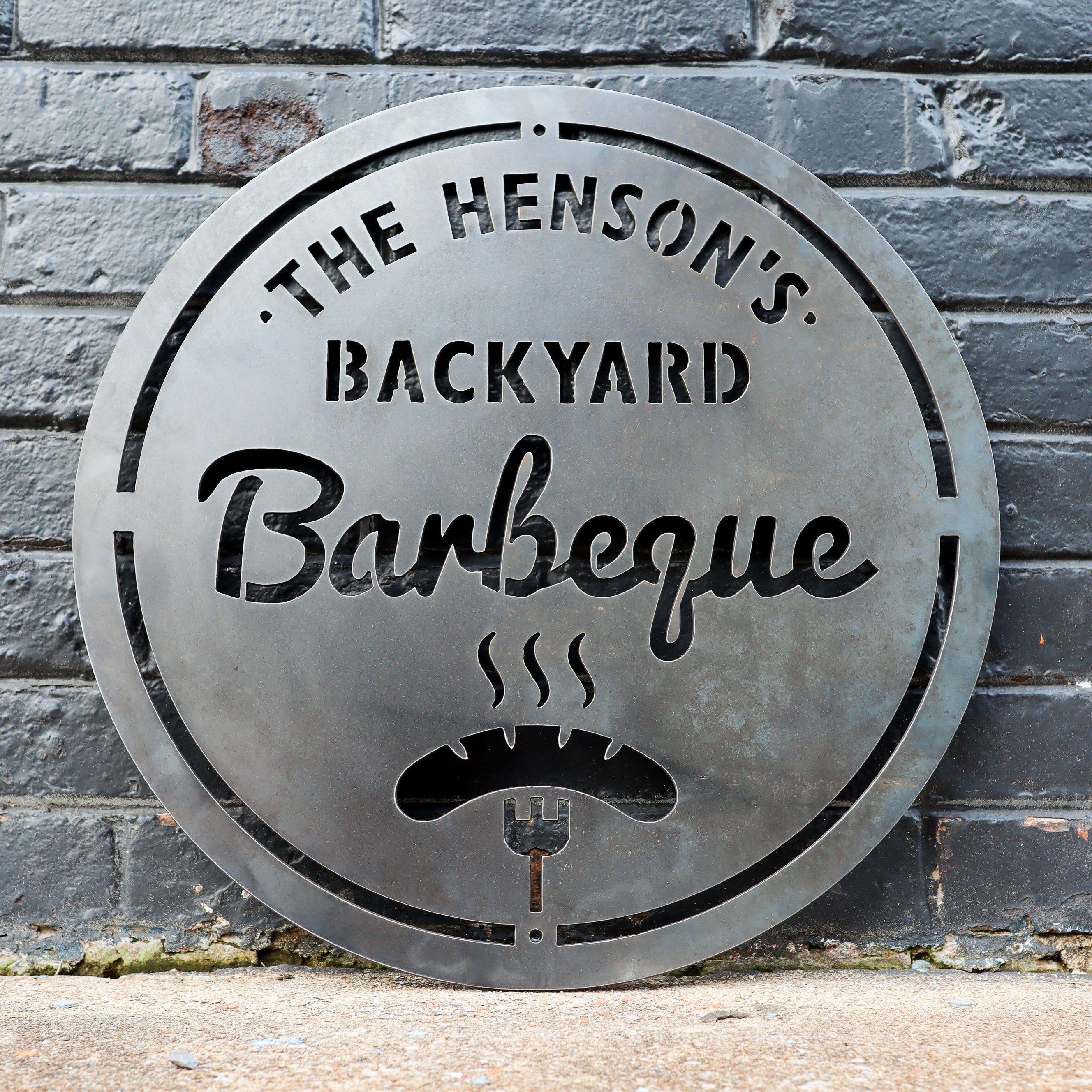 Personalized Backyard BBQ Signs – Maker Table