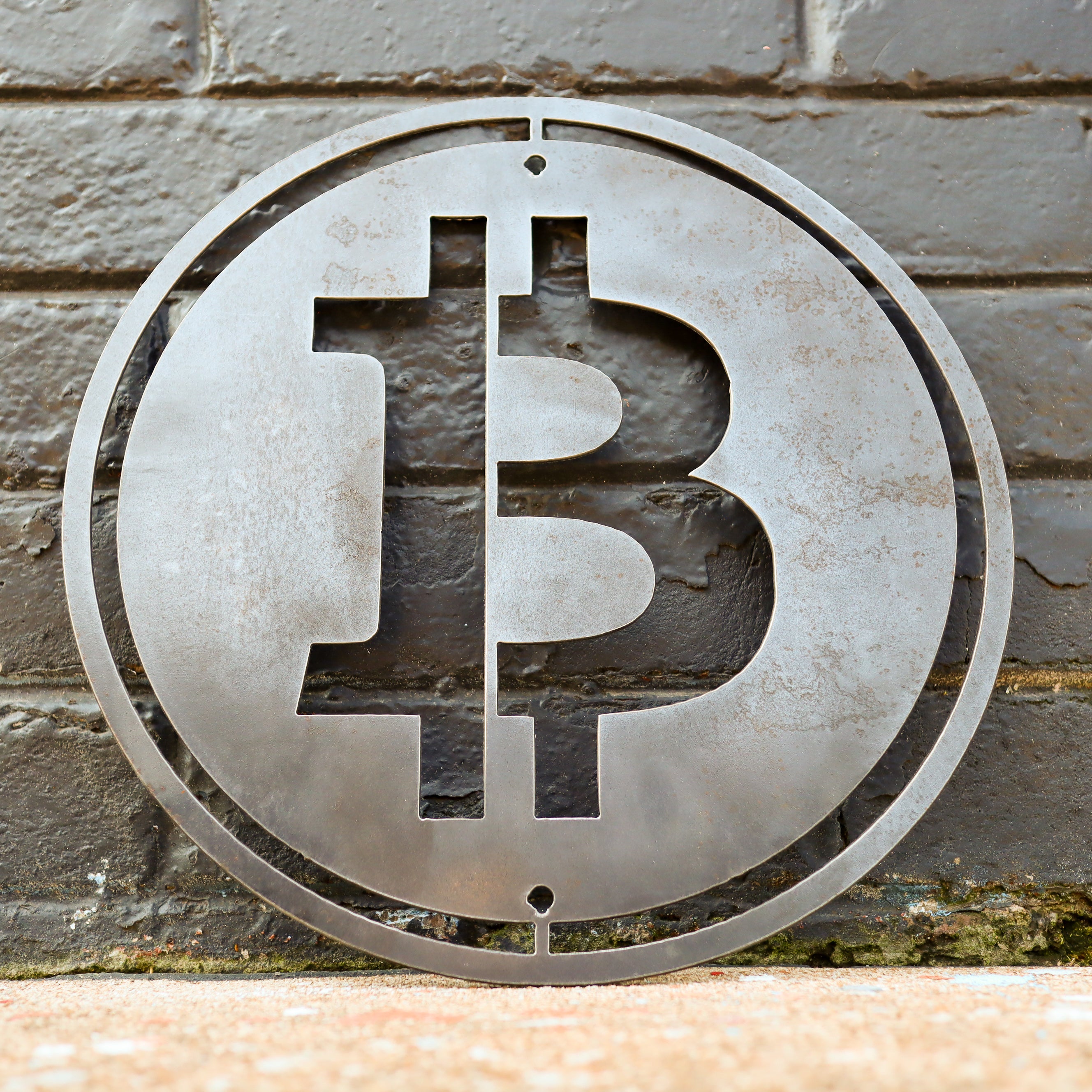 Bitcoin Metal Sign - Round - Retail Business Decor - Crypto Currency ...