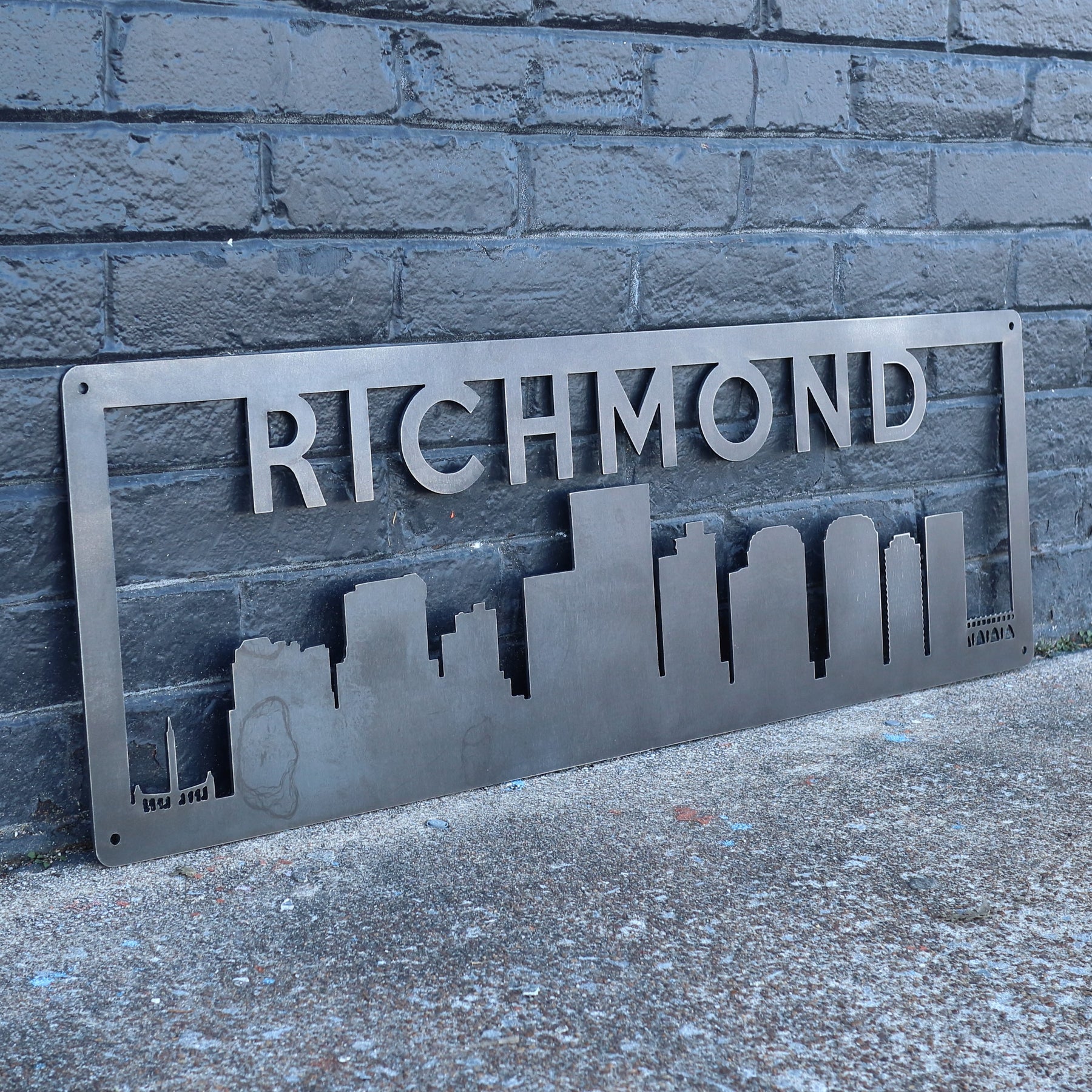 Personalized Metal Richmond Skyline Sign - Richmond, Virginia Wall Art ...