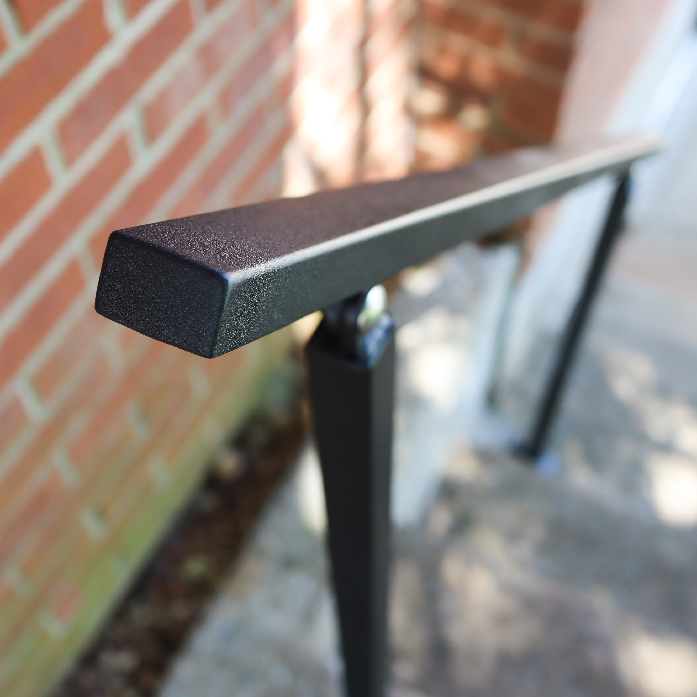 Custom Adjustable Metal Handrail – Rustic Grab Rail for Steps & Stairs ...