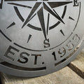 Compass Rose Wedding Gift Sign - Personalized Metal Nautical Wall Art ...
