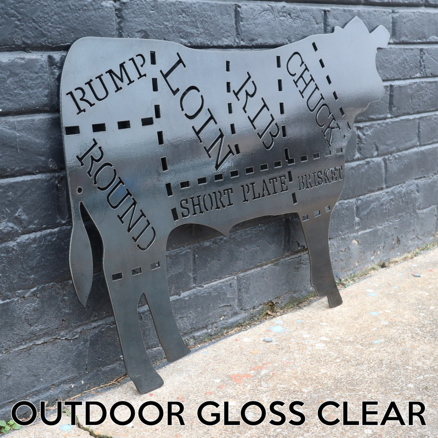 Beef Cuts Sign - Kitchen, Butcher Shop, Cow Metal Sign, Beef Art, Bee ...