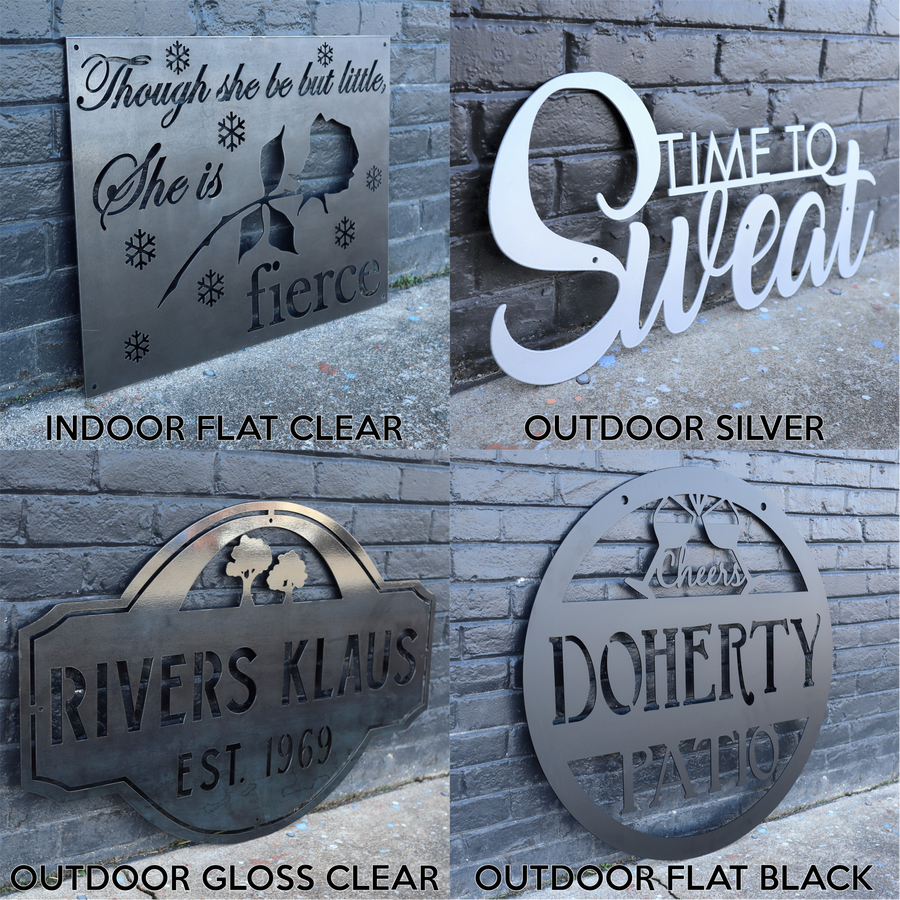 Custom Metal Sign - Compound, Treehouse, Garden, Homestead – Maker Table